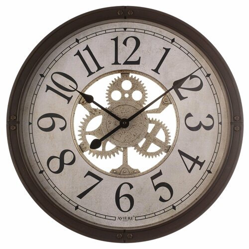 Настенные часы AVIERE 27516 настенные итальянские кварцевые часы с декоративными шестеренками
