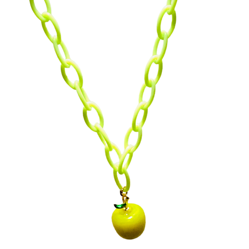 Колье "Apple", длина 50 см., желтый
