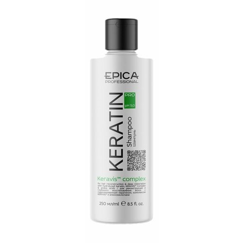 Шампунь для реконструкции и глубокого восстановления волос Epica Professional Keratin Pro Shampoo