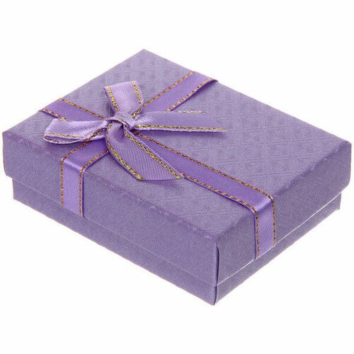 Коробка подарочная «С любовью» 9*7*3 см, Сиреневый