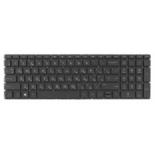 Клавиатура для ноутбука NSK-XN0SC, для ноутбука HP 250 G7, 255 G7, 256 G7, черная, с подсветкой, код mb075495