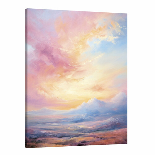 Интерьерная картина 50х70 "Закатная иллюзия"