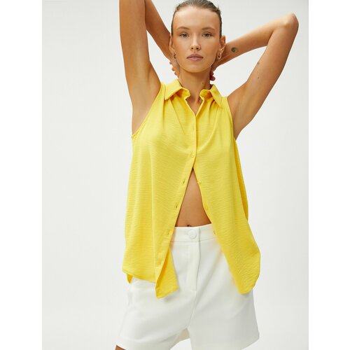 Рубашка  KOTON, размер 38, желтый