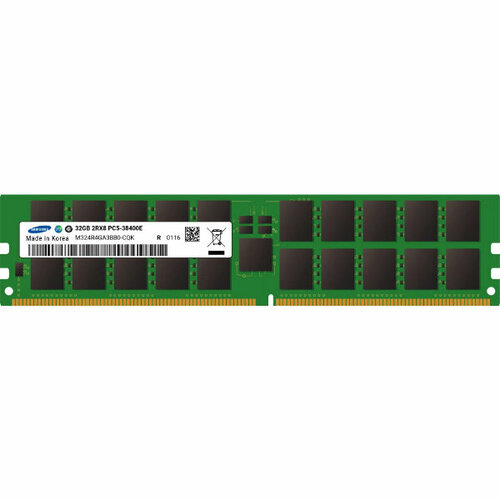 Модуль памяти Samsung DDR5 32GB ECC UDIMM 4800MHz (2Rx8) 1.1V (M324R4GA3BB0-CQK), 1 year, OEM