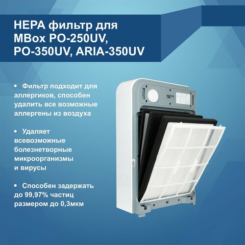 HEPA фильтр для MBox РО-250UV, РО-350UV, ARIA-350 UV