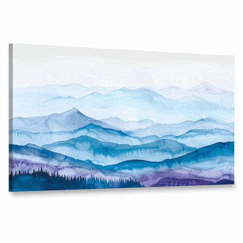 Интерьерная картина 100х60 "Бирюзовые горы"