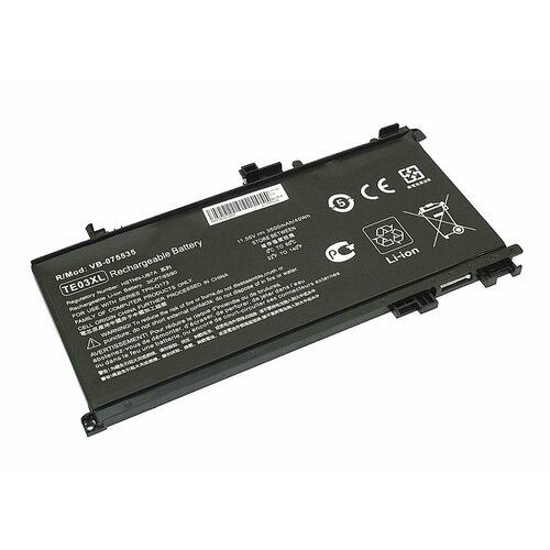 Аккумуляторная батарея для ноутбука HP TE03-3S1P 11.55V (3500mAh)