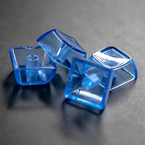 Прозрачные синие кейкапы XDA U1 для механической клавиатуры, 50 штук