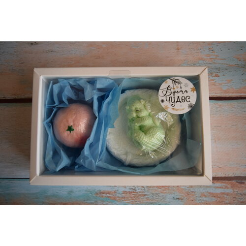 Мыло ручной работы, handmade "Дракон и грейпфрут" от бренда Пташкины творения, 17*11*4 см