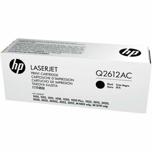 Q2612AC №12A HP оригинальный черный тонер-картридж для HP LaserJet 1010/ 1020/ 3015/ 3030/ 3052/ M10