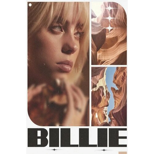 Плакат, постер Билли Айлиш. Billie Eilish на бумаге, размер 42х60см