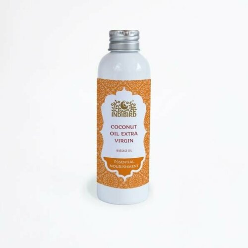 COCONUT OIL EXTRA VIRGIN, Indibird (кокосовое масло первого холодного отжима Для наружного применения, Индибёрд), 150 мл.