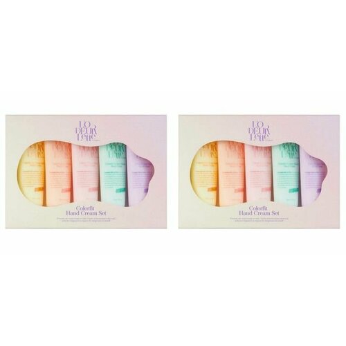 LODEURLETTE Набор увлажняющих кремов для рук In England Colorfit Hand Cream Set, 50 мл, 5 шт, 2 уп