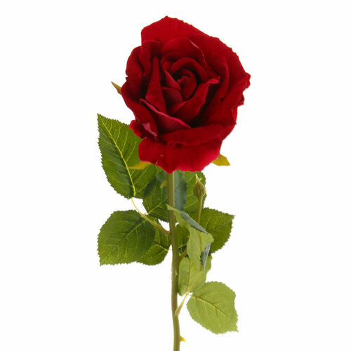 Цветок искусственный ALAT Home "Роза" текстиль, 11х11х78см