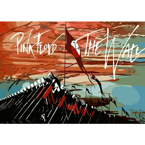 Плакат, постер на бумаге Pink Floyd-The Wall/Пинк Флойд. Размер 60 х 84 см