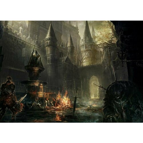 Плакат, постер на бумаге Dark Souls 3. Размер 30 х 42 см