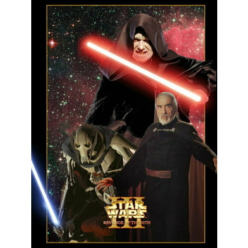 Плакат, постер на бумаге Star Wars /Звездные войны: Месть Ситхов/искусство/арт/абстракция/творчество. Размер 30 х 42 см