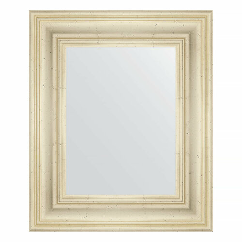 Зеркало настенное EVOFORM в багетной раме травленое серебро, 49х59 см, для гостиной, прихожей, кабинета, спальни и ванной комнаты, BY 3028