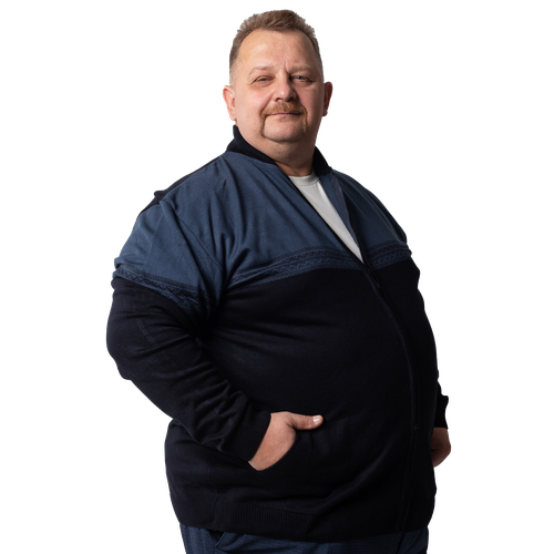 Кардиган Turhan, размер 5 XL, синий