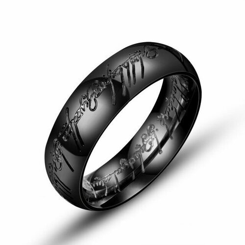 Кольцо Кольцо всевластия, размер 17, черный
