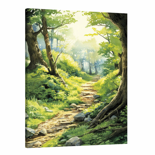 Интерьерная картина 50х70 "Зов природы: лес"