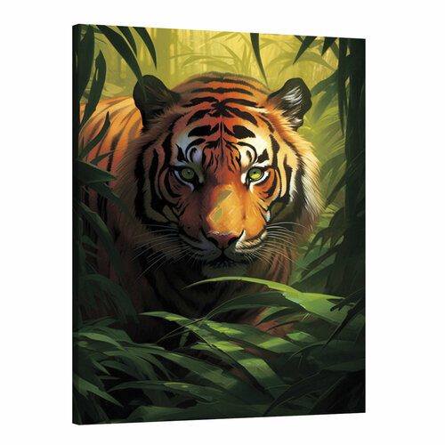 Интерьерная картина 50х70 "Путь тигра"
