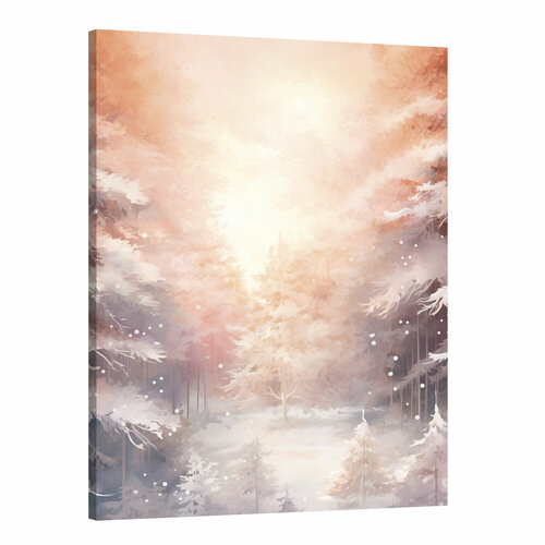 Интерьерная картина 50х70 "Пленительная зима"