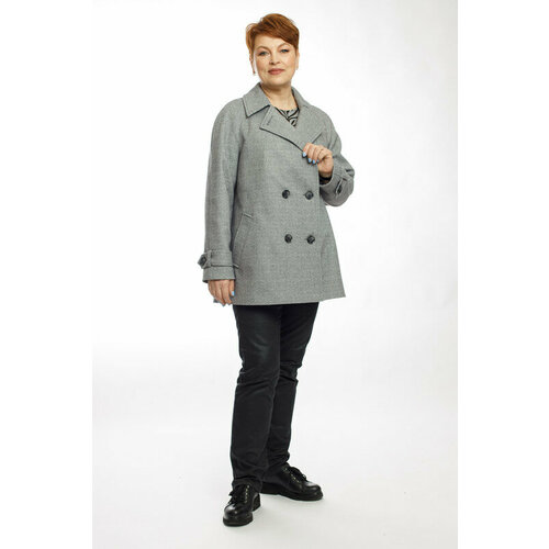 Пальто  Modetta Style, размер 48, серый