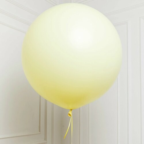 Большой шар светло-желтый макарон - (Надутые Гелием)