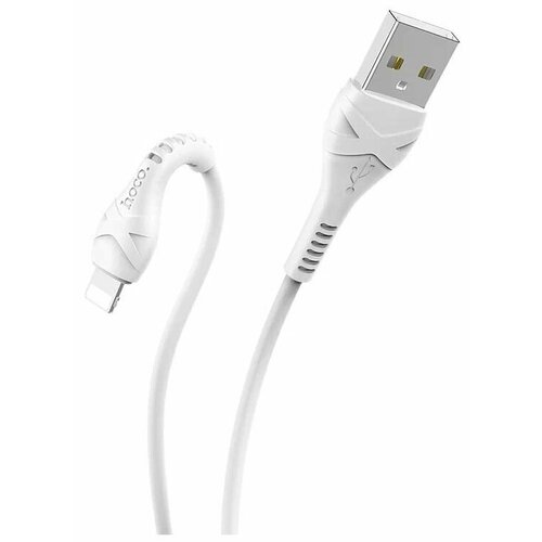 Кабель USB HOCO X37 Cool, USB - Lightning, 2.4А, 1м, белый