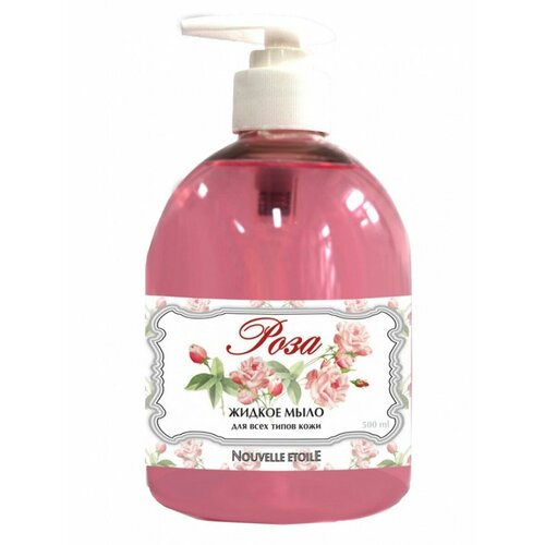 Жидкое мыло "Роза", для всех типов кожи, 500 мл