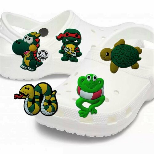 Джиббитсы для crocs, клипсы для обуви, набор аксессуаров 5 штук