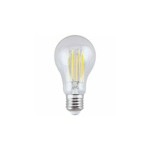 Светодиодная LED лампа Ecola ЛОН A65 E27 13W(1300Lm) 2700K 2K празрачная 120x65 филамент (нитевидная) 360° Premium N7LW13ELC (упаковка 18 штук)