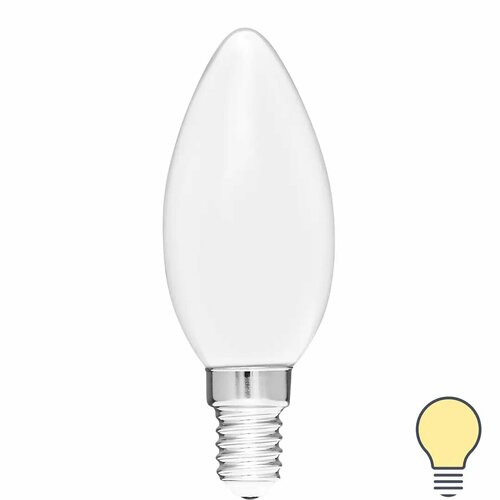 Лампа светодиодная Volpe LEDF E14 220-240 В 5 Вт свеча матовая 470 лм нейтральный белый свет