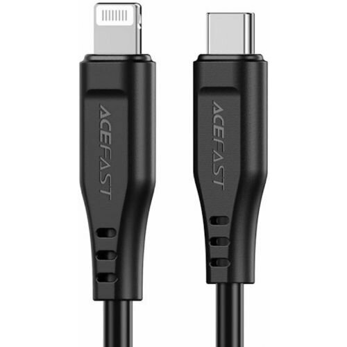 Кабель ACEFAST C3-01 USB Type-C/Lightning, 1.2м, для подзарядки/передачи данных, чёрный