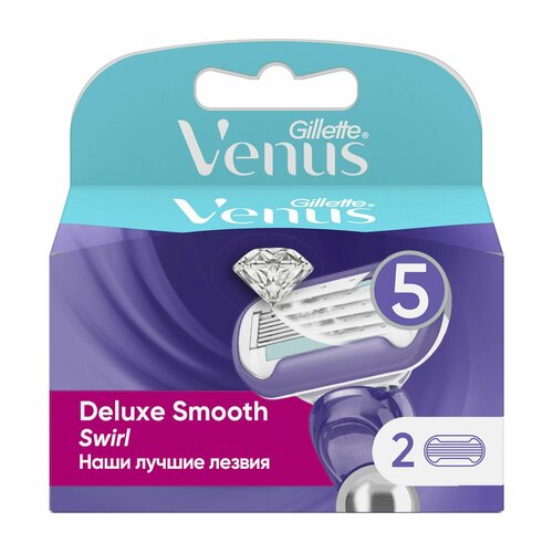 Набор из двух сменных кассет к бритве Gillette Venus Swirl 5 Extra Smooth