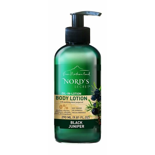 Увлажняющий лосьон для тела с ароматом черного можжевельника Nord's Secret Moisturizing Body Lotion Black Juniper