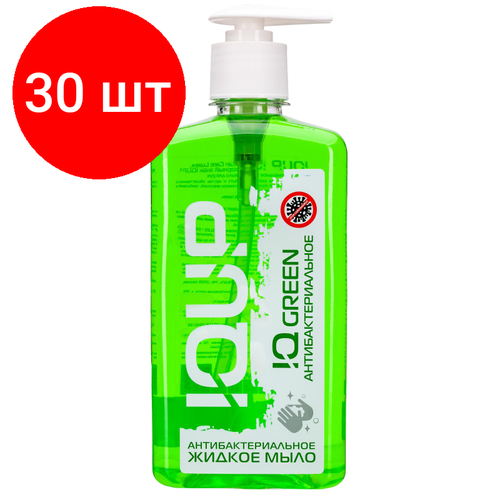 Комплект 30 штук, Мыло жидкое IQUP Clean Care Luxe антибактериальное помпа-дозатор ПЭТ 0.5л