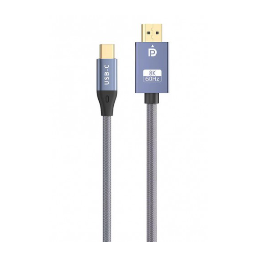 Кабель адаптер Ks-is KS-536PB двунаправленный USB-C (M) - DP1.4 (M) premium 1.8м