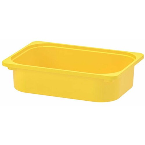Контейнер для хранения икеа пластиковый желтый 42х30х10 см