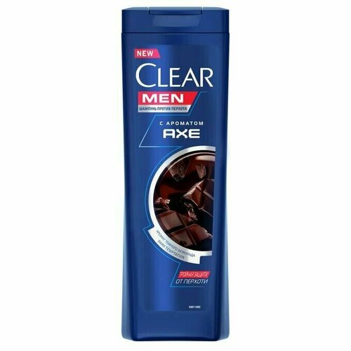 Clear Men 3в1 Шампунь с ароматом темного шоколада, 380 мл