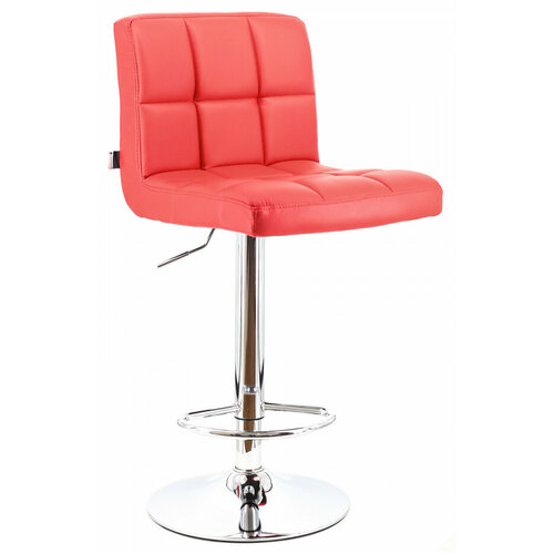Барный стул Everprof со спинкой Everprof Asti Ткань Экокожа Красный