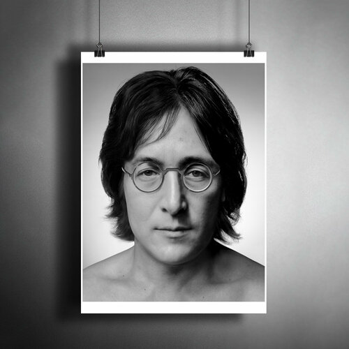 Постер плакат для интерьера "Британский музыкант Джон Леннон, группа Битлз. John Lennon, The Beatles"/ Декор дома, офиса, комнаты A3 (297 x 420 мм)