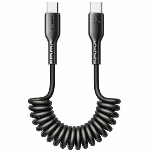 Кабель-пружина JOYROOM USB-C - Type-C 60W SA38-CC3