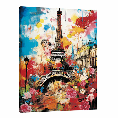 Интерьерная картина 50х70 "Парижская хрустальная картина"