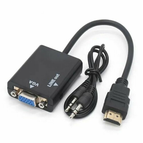 Адаптер HDMI к VGA с аудио HDTV штекер к VGA