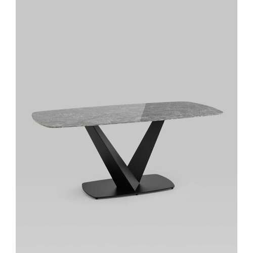 Стол обеденный STOOL GROUP Аврора 180*90 Керамика черная