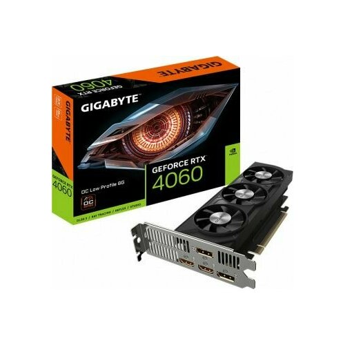 Видеокарта Gigabyte PCI-E 4.0 NVIDIA GeForce RTX 4060 8192Mb 128 GDDR6 2475/17000 HDMIx2 DPx2 HDCP Ret
