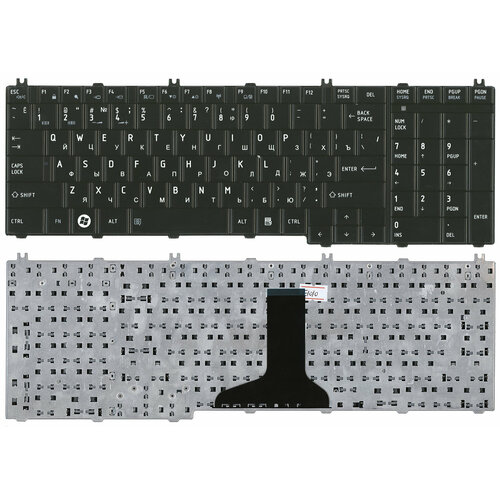 Клавиатура для ноутбука Toshiba Satellite L770D черная глянцевая