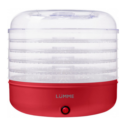 Сушилка для овощей и фруктов Lumme LFD-105 3B PP бордовый гранат
